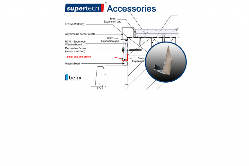 Supertech™ Small End Cap Connection Profile - SPS Envirowall
